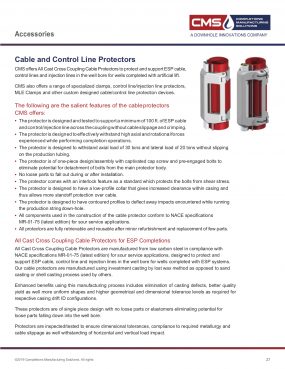 Cable and Control Line Protectors – CMS