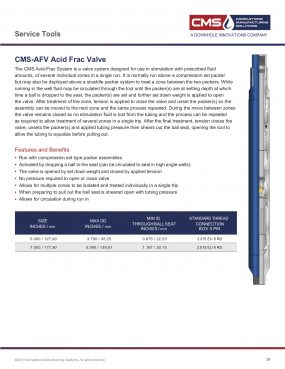 CMS-AFV Acid Frac Valve – CMS